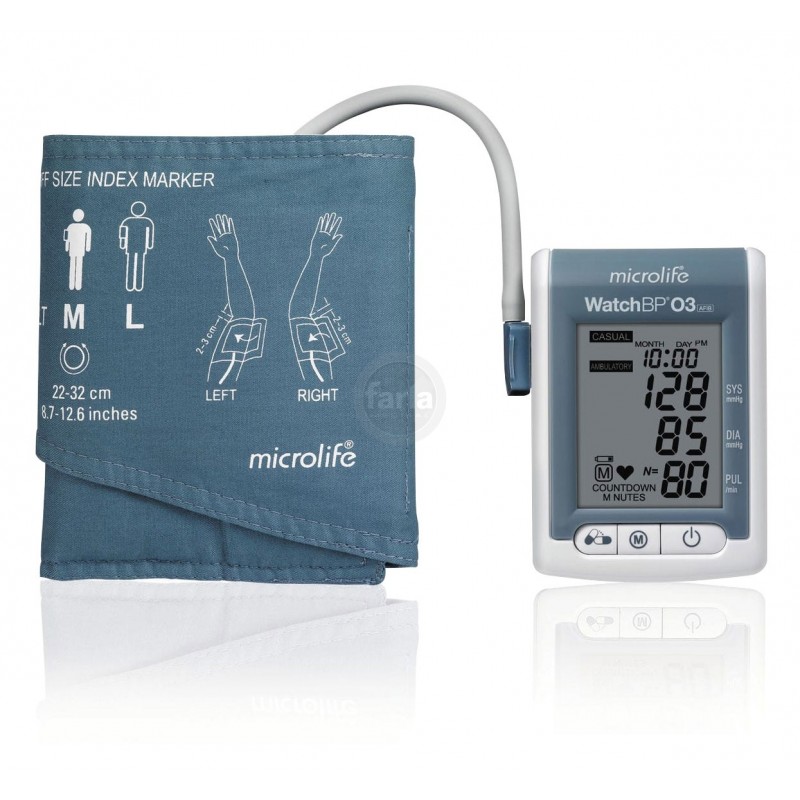 Bloeddrukmeter Microlife WatchBP O3 AFIB AMBULATORY